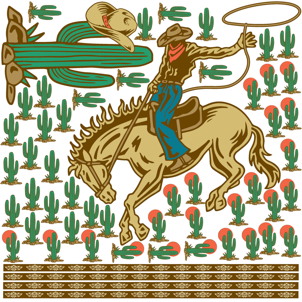 Decals - Western Collection Super Sized Cowboy – Dino Raw