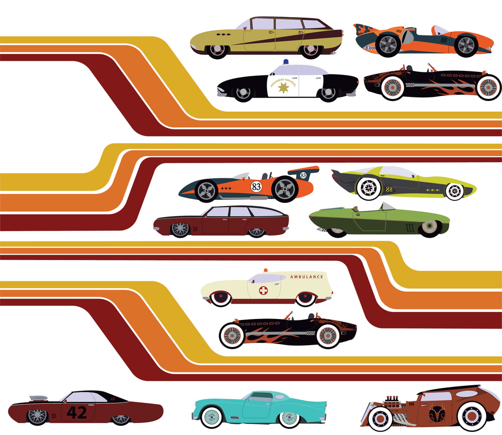 Decals - Retro Race – Dino Raw