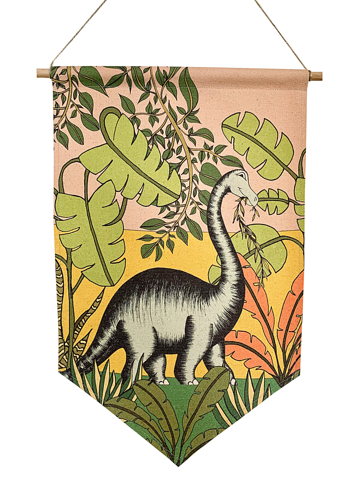 Dinosaur Banner - Jungle Adventures - Brontosaurus – Dino Raw