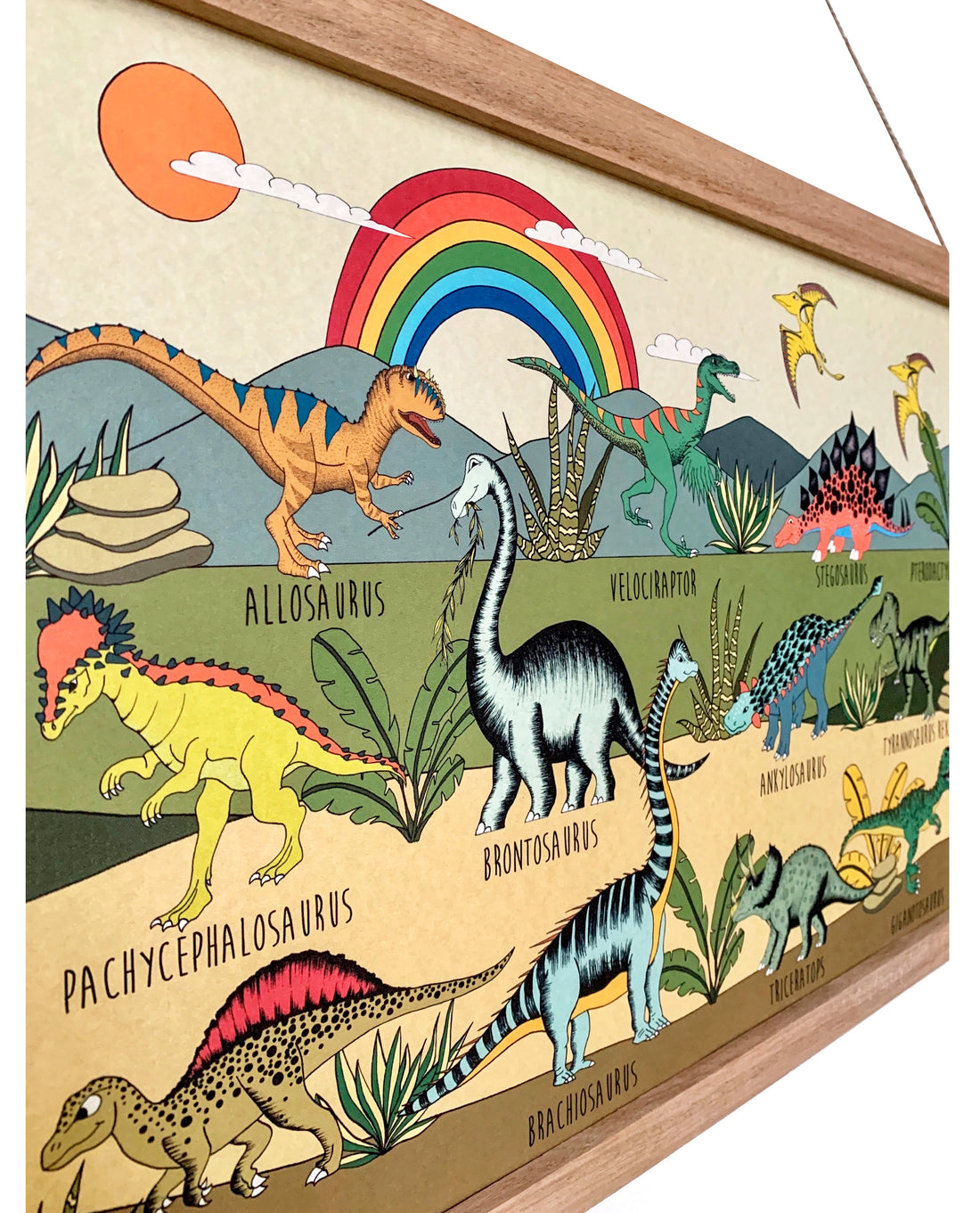 Art Hanger - Dinosaur Name Chart – Dino Raw